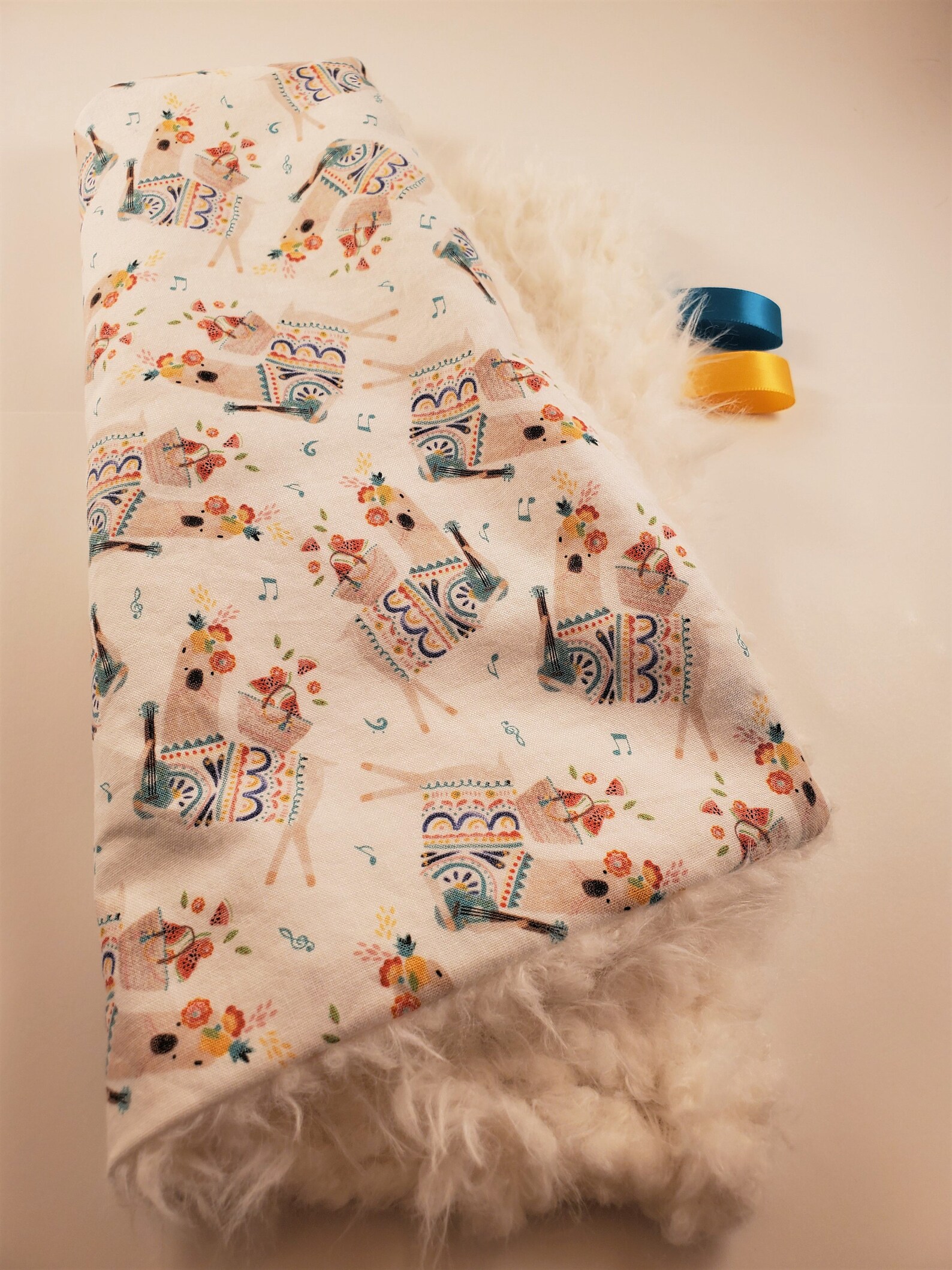 Baby Girl Lovey Llama Fur Animals Musical Llamas Fiesta - Etsy