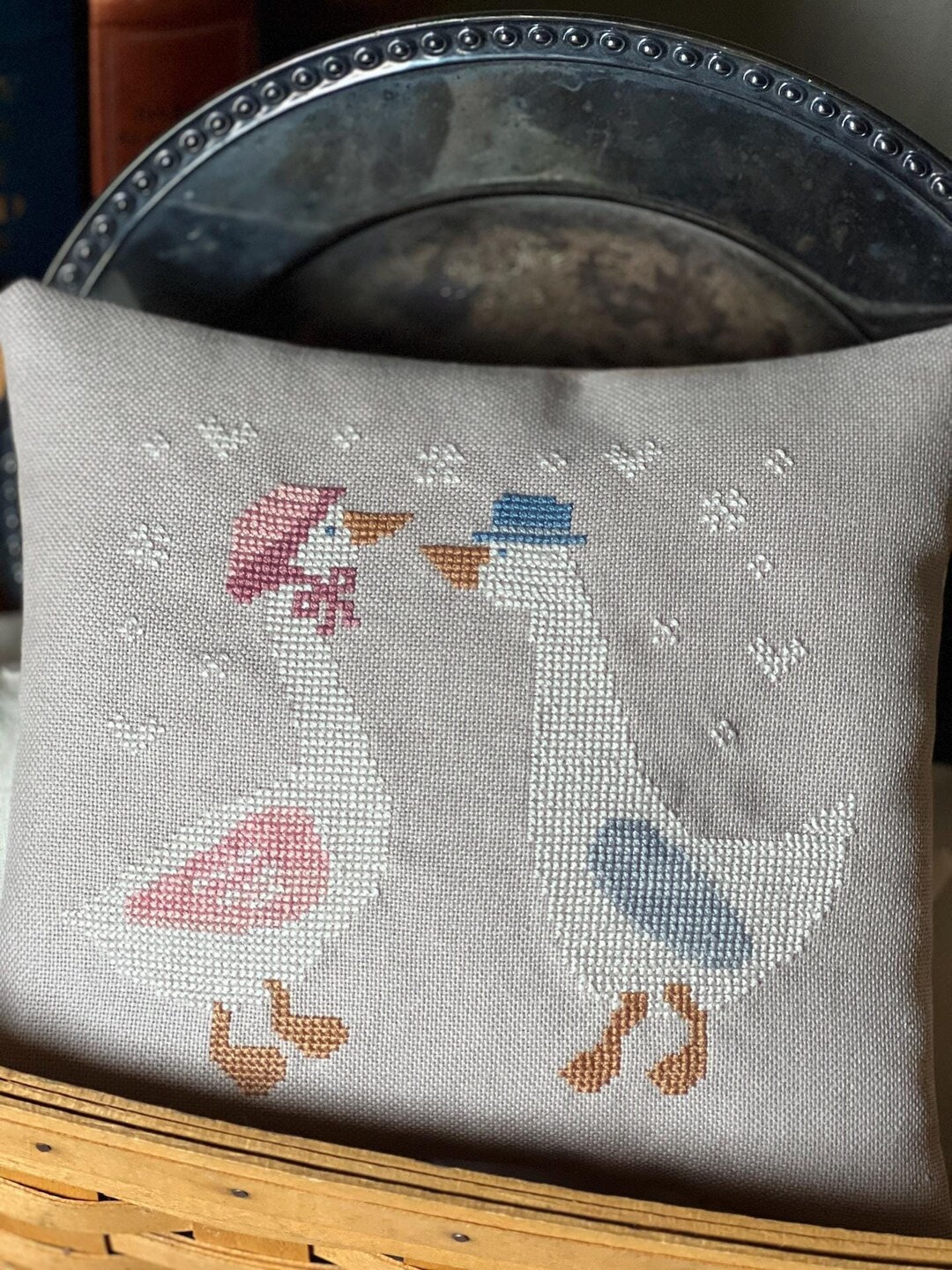 Cottage Geese Cross Stitch Design Pattern - Etsy