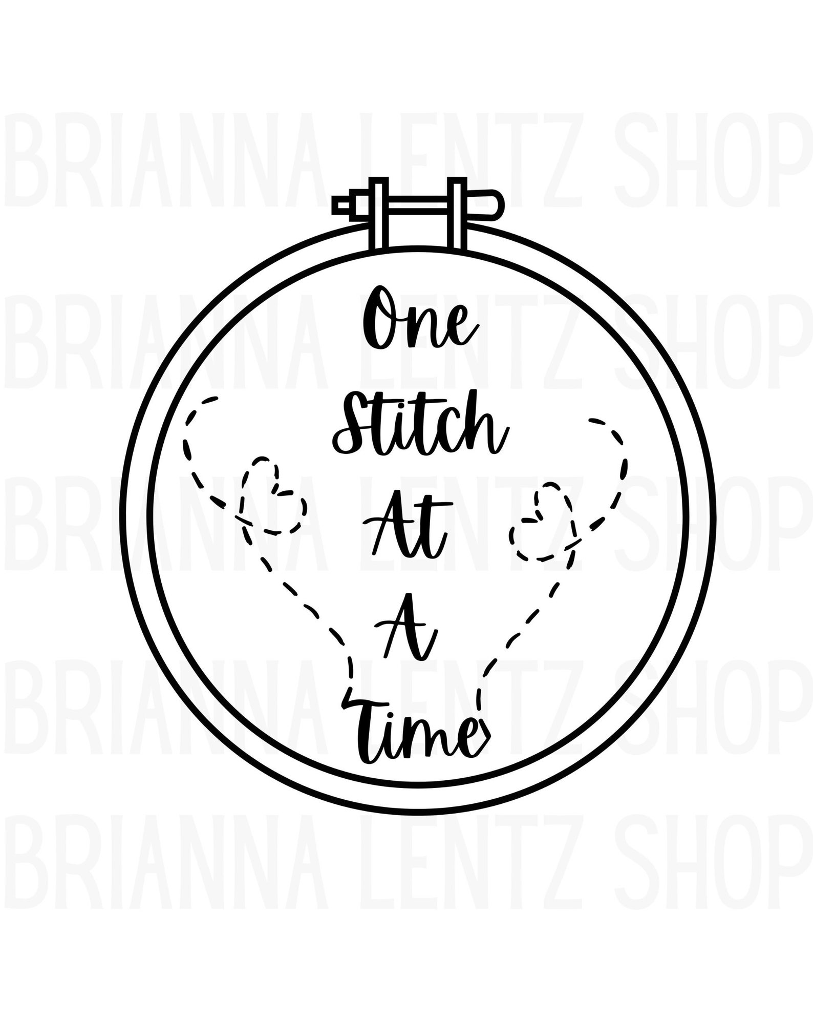 One Stitch at A Time Cross Stitch or Embroidery SVG, PNG, PDF Download ...