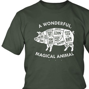 Simpsons Bacon Shirt Funny Tshirt Men's Gift Wonderful Magical Animal ...