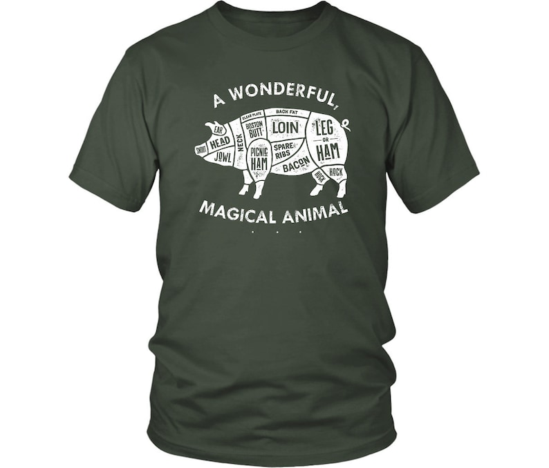 Simpsons Bacon Shirt Funny Tshirt Men's Gift Wonderful Magical Animal ...