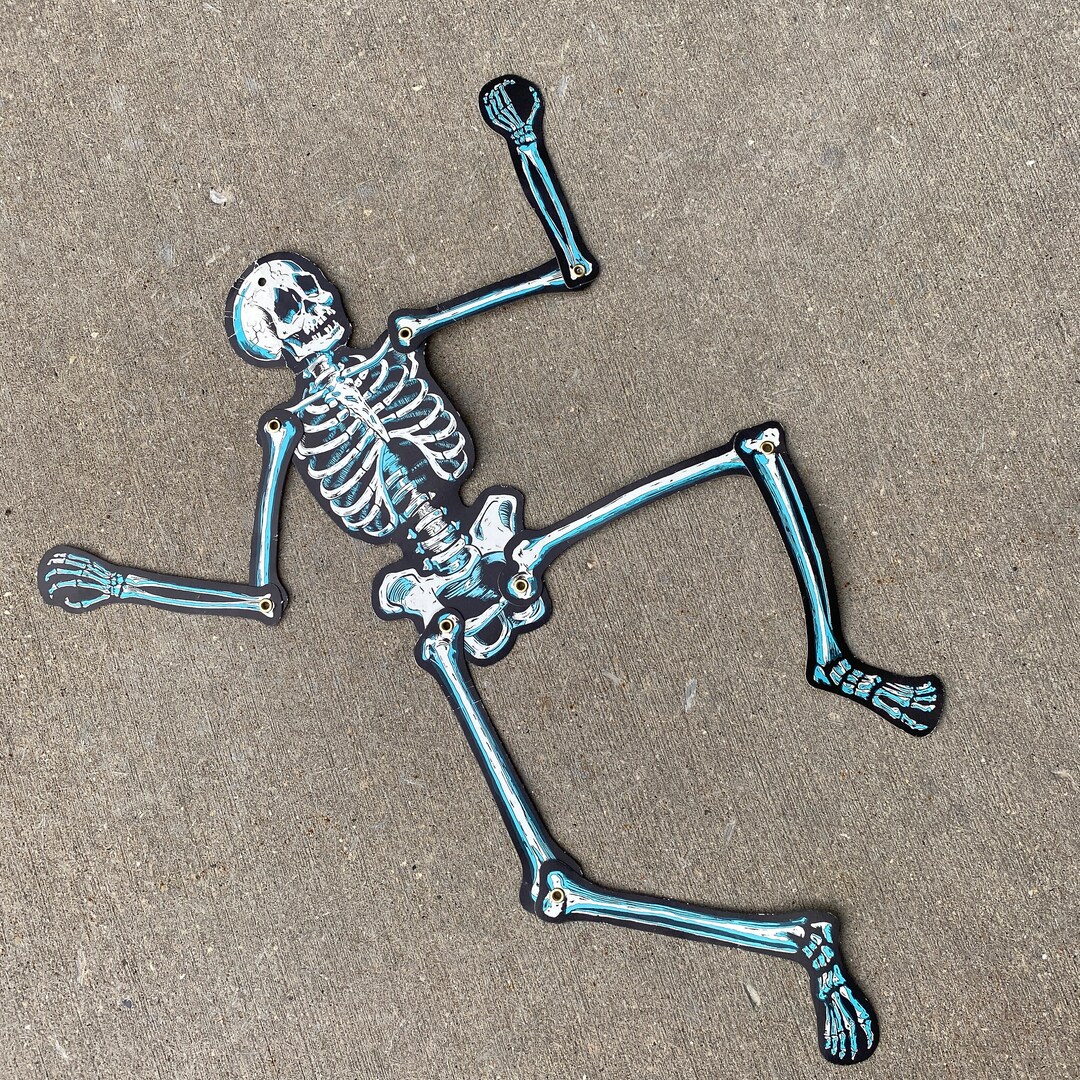 Vintage Halloween 1960s 21 Inch Beistle Jointed Hinged Adjustable ...