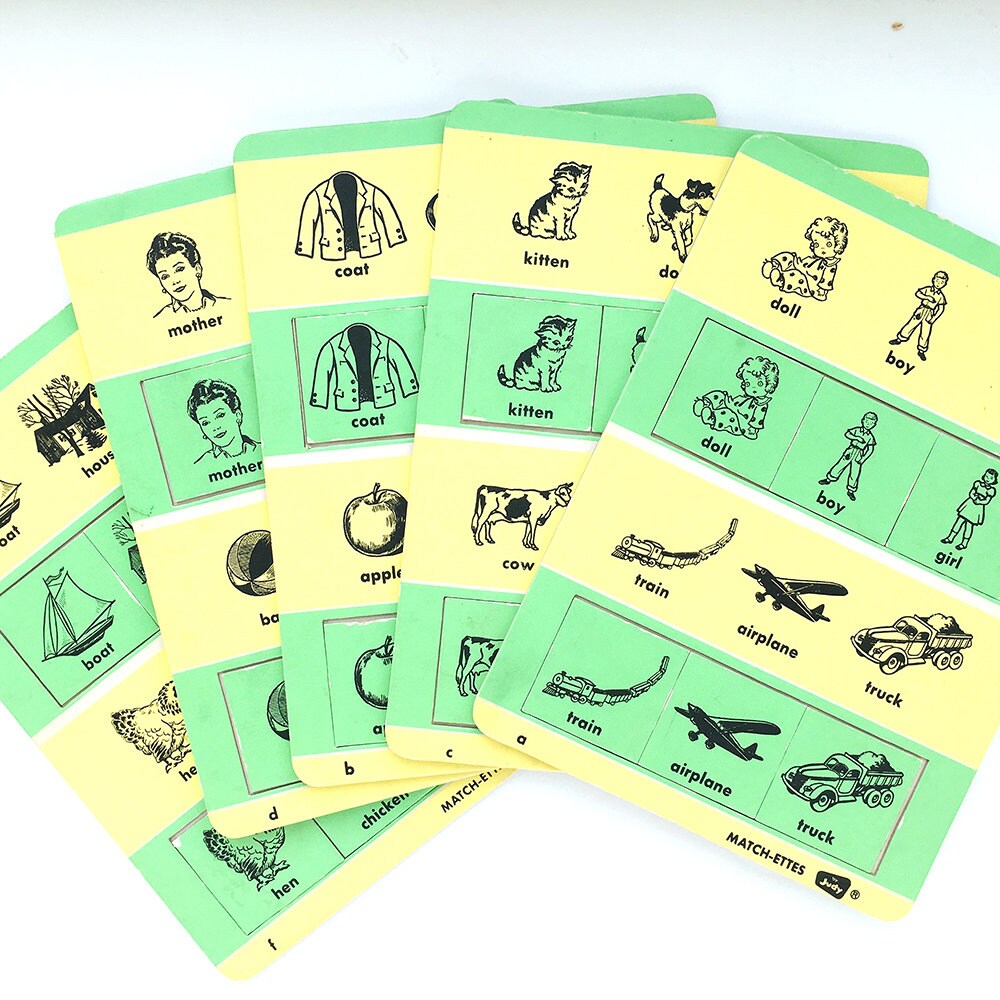 Vintage Set of The Judy Company Match-ettes Matching Game 505 Mint ...