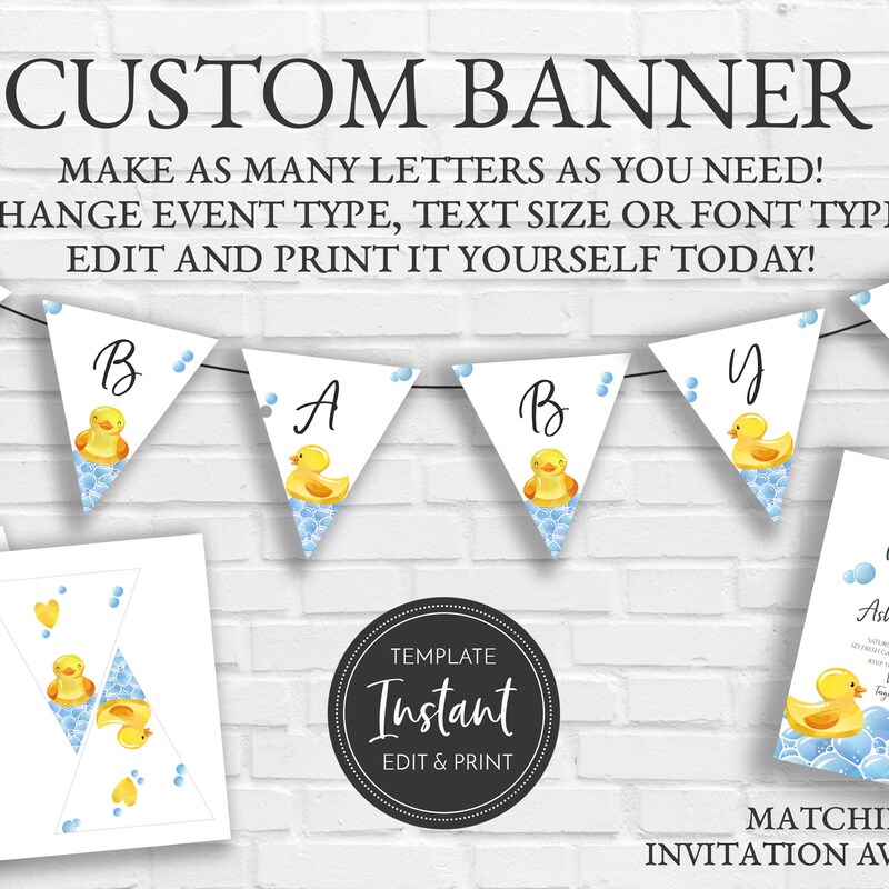 Rubber Duck Banner - Etsy