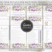 Lavender Purple Floral Word Scramble Baby Shower Game, Instant Download ...