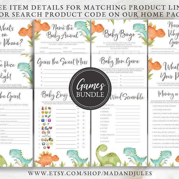 Dinosaur Baby Shower - Etsy