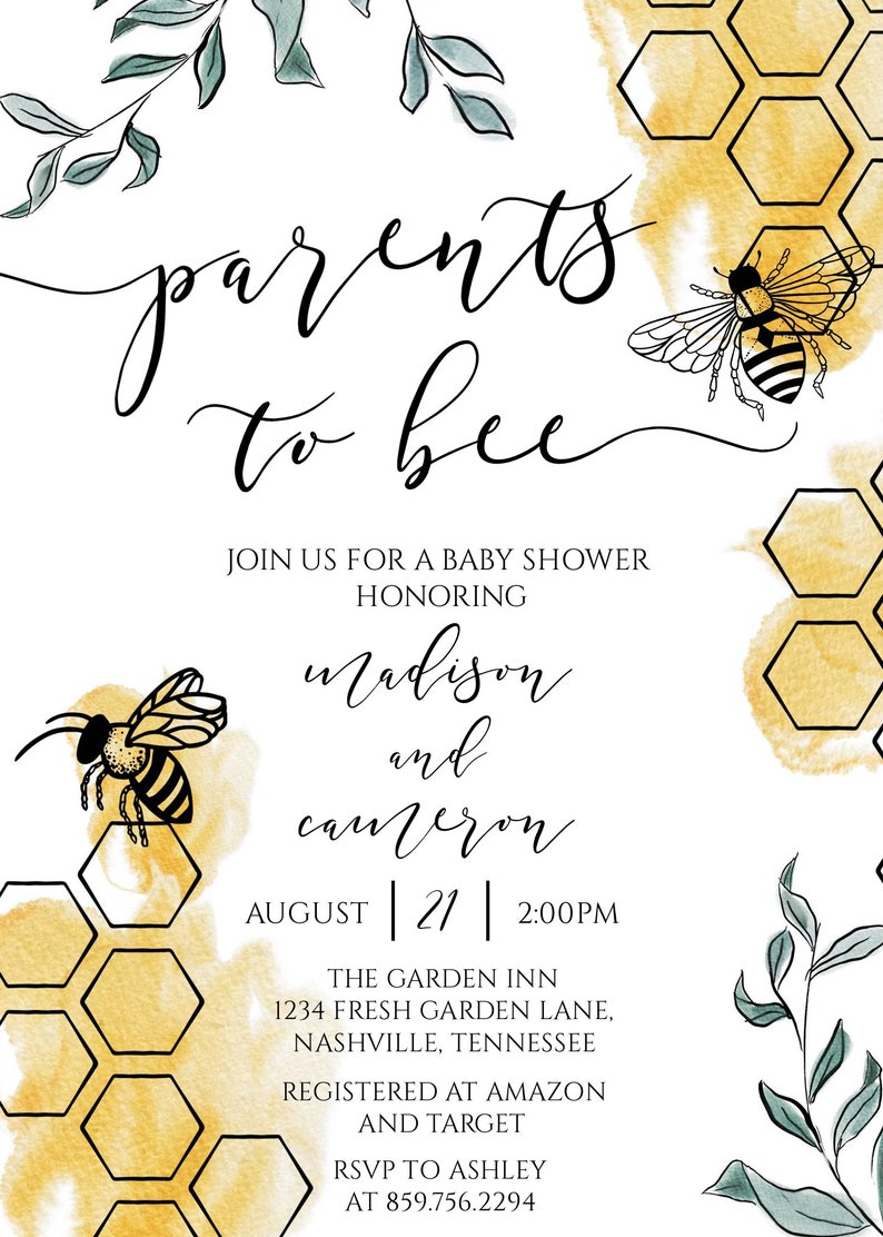 Parents to Bee Baby Shower Bundle Invitation Books for Baby - Etsy