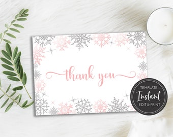 Snowflake Thank You | Etsy