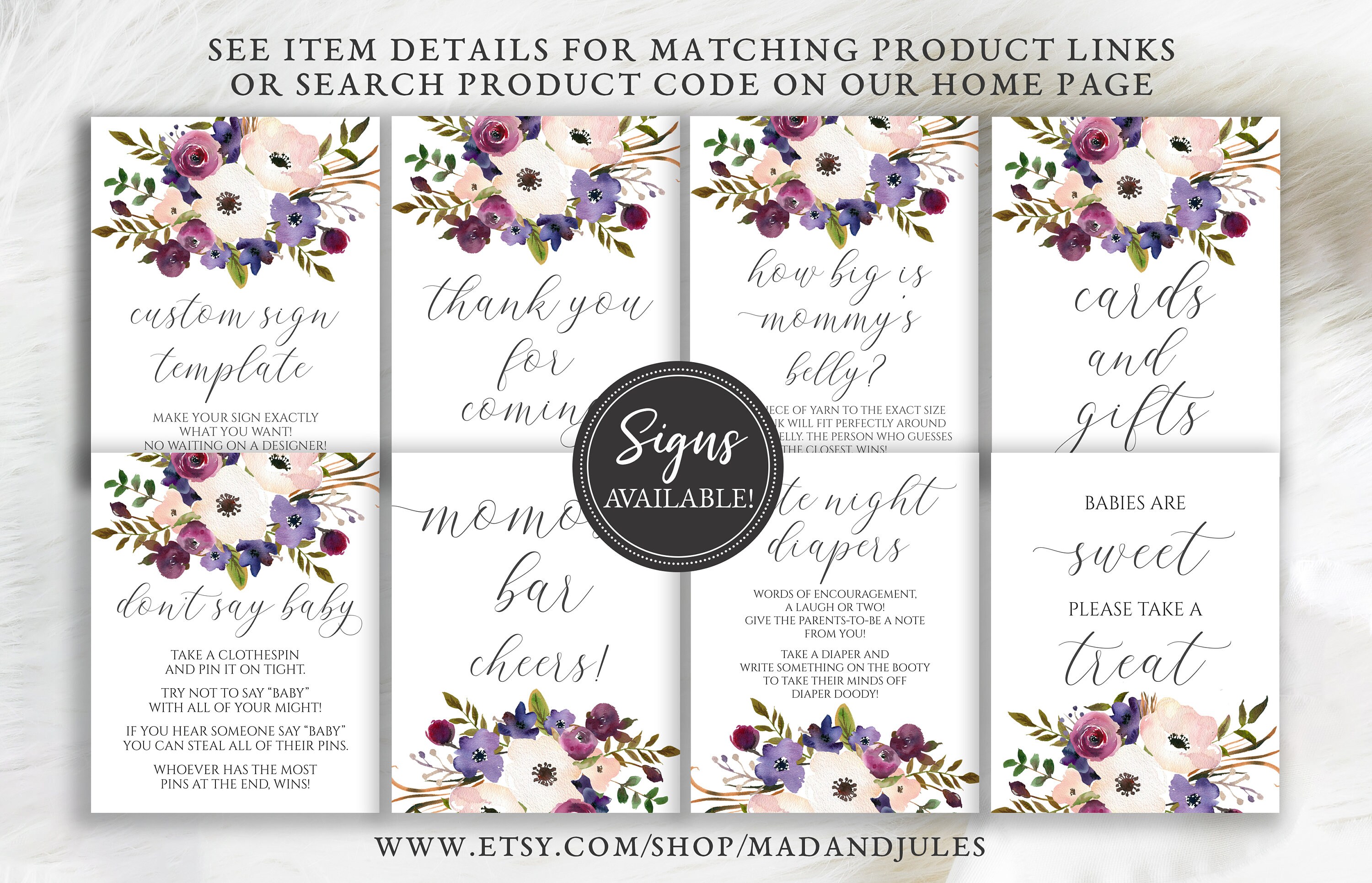 Purple Baby Shower Game Bundle Mommy or Daddy Word Scramble - Etsy