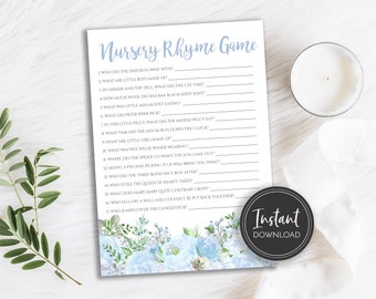Winter Baby Shower Games Nursery Rhyme Baby Shower Nursery - Etsy