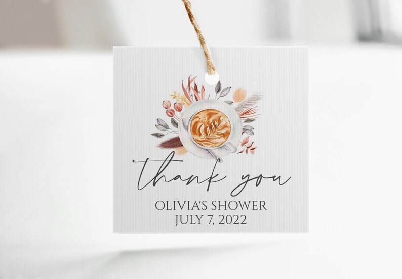 Boho Favor Tag Template Boho Gift Tag Baby Shower Bridal - Etsy