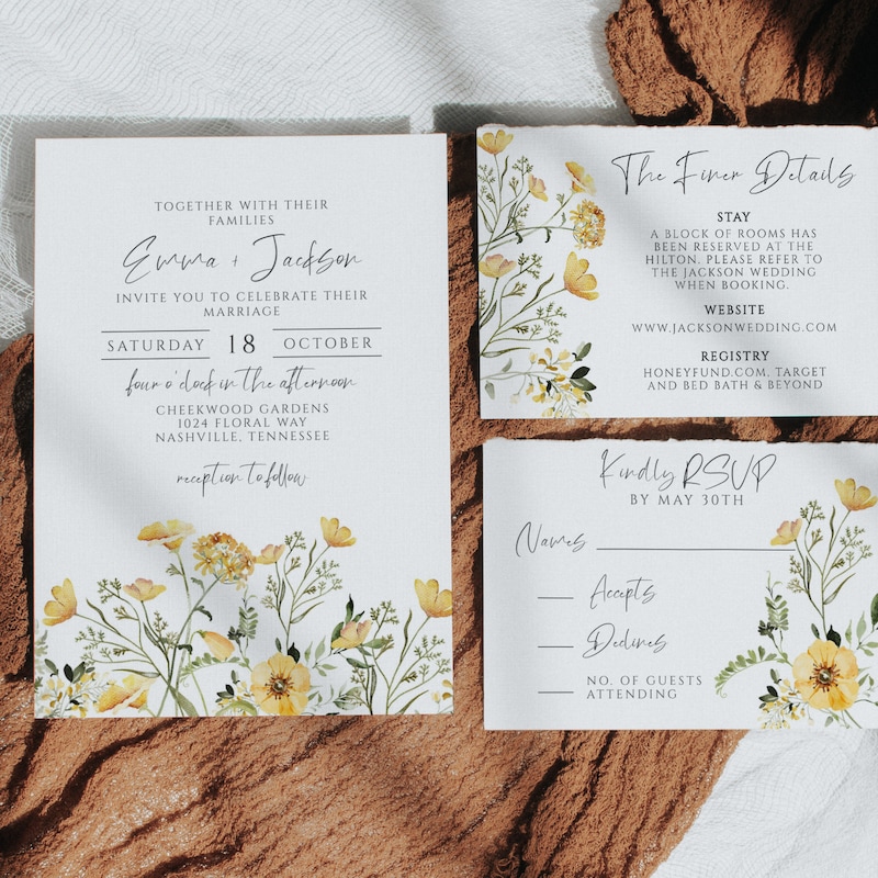 Yellow Wedding - Etsy