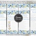 Blue Floral Favor Tag Template Blue Gift Tag Boy Baby - Etsy