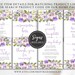 Lavender Purple Floral Word Scramble Baby Shower Game, Instant Download ...