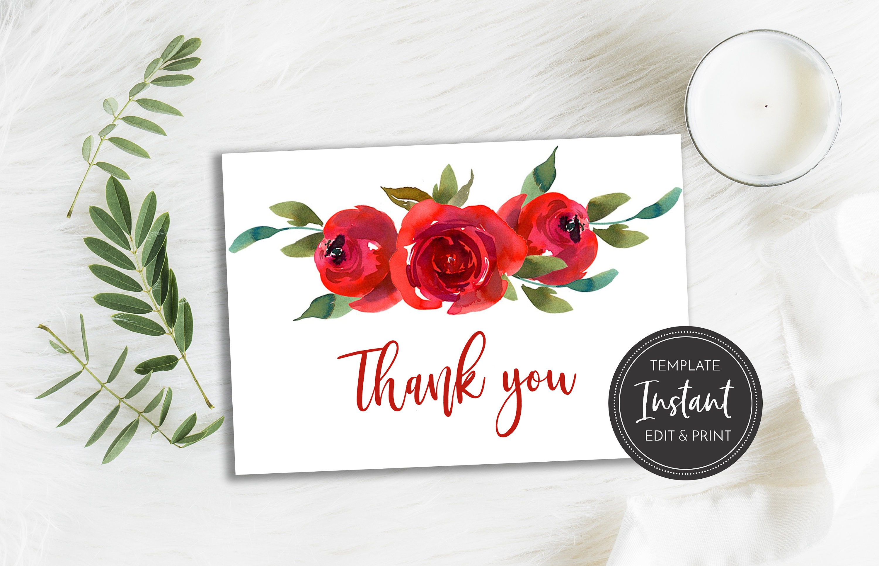 Thank You Images With Red Roses