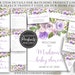Lavender Purple Floral Word Scramble Baby Shower Game, Instant Download ...