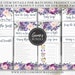 Purple Baby Shower Game Bundle, Mommy Daddy, Word Scramble, Bingo, Baby ...
