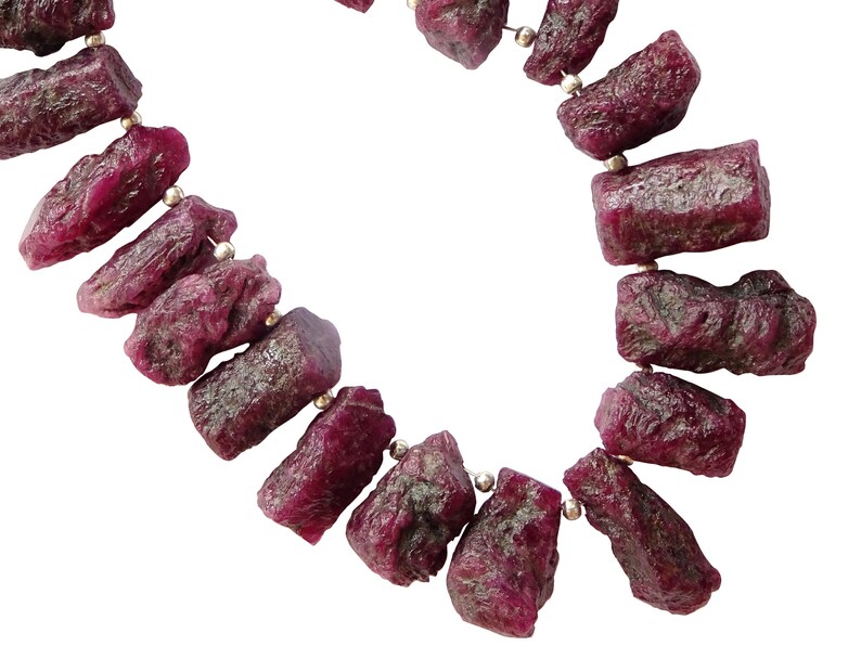 Natural Ruby Rough Nuggets Raw Ruby Gemstone Beads Natural | Etsy