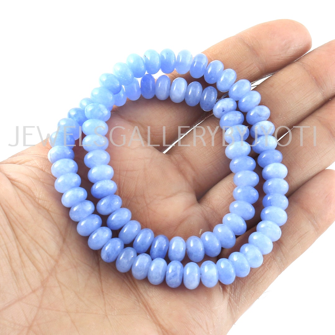 16 Inches Long Strand Purple Color Quartz Smooth Rondelles, Purple ...