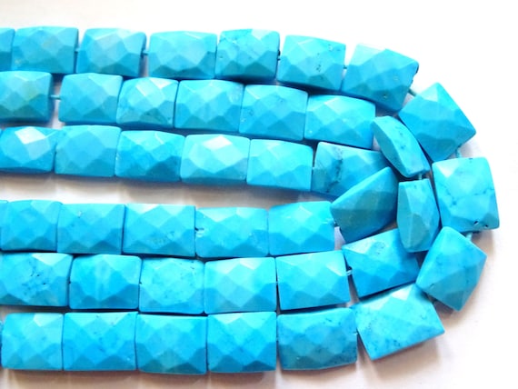 Indian Turquoise Faceted Rectangular Slabs Indian Turquoise - Etsy