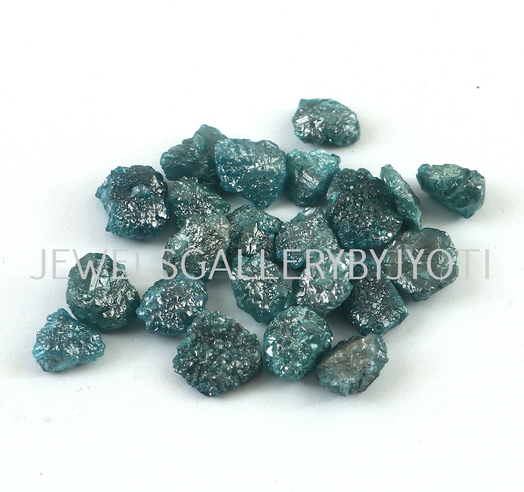 2/4 Pieces Natural Blue Diamond Rough, Raw Diamond, Blue Diamond Rough ...