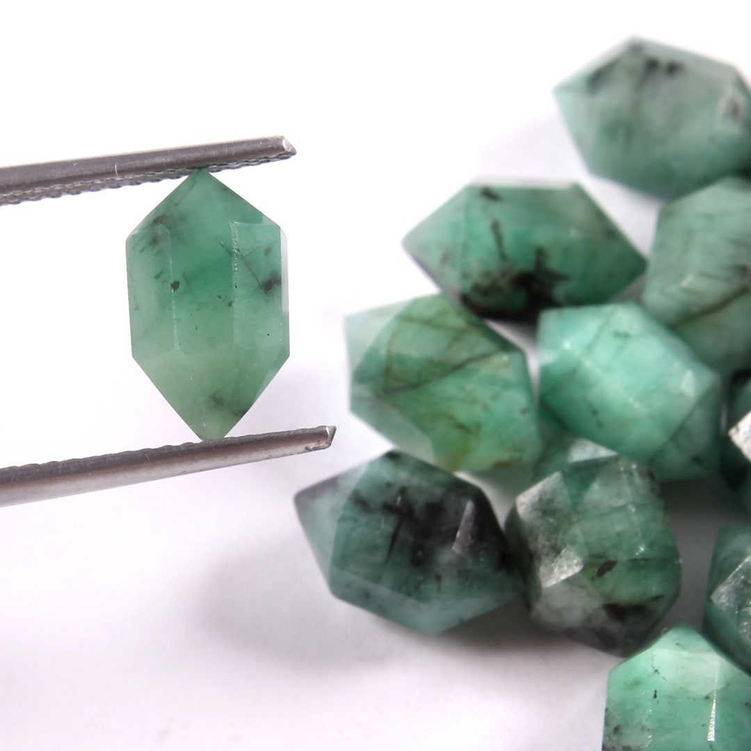Nice Quality Natural Sakota Emerald Double Pointed Shape Bullets ...