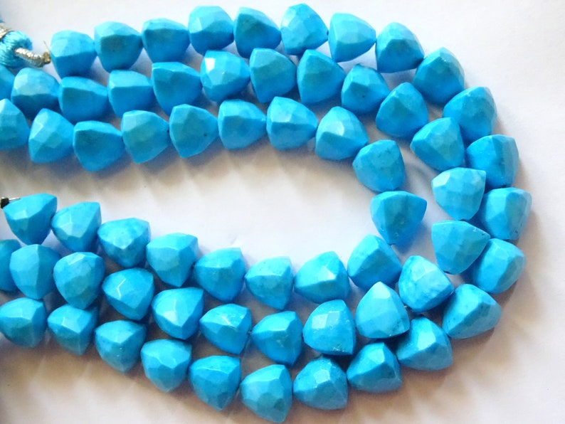 Indian Turquoise Faceted Trillion Indian Turquoise Faceted - Etsy