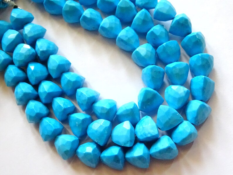 Indian Turquoise Faceted Trillion Indian Turquoise Faceted - Etsy