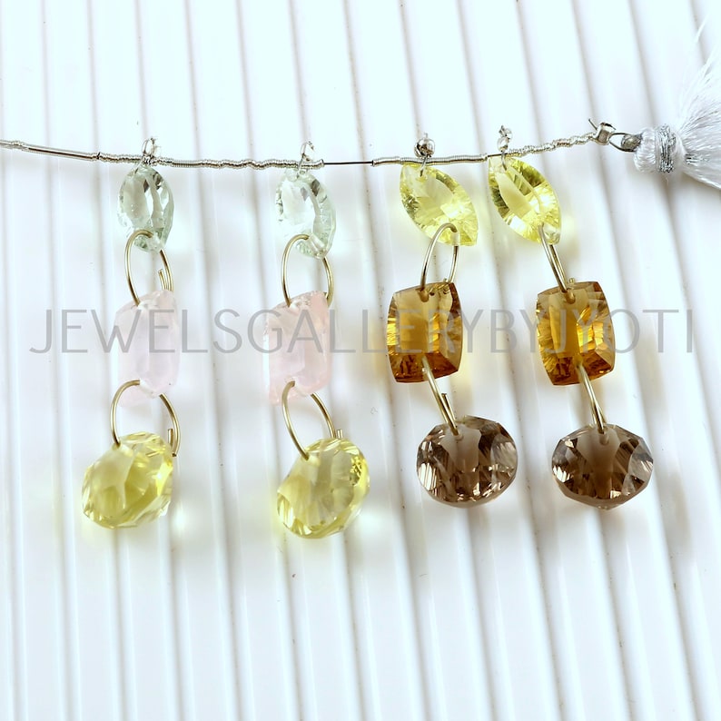 12 Pieces Multi Gemstones Concave Cut Beads, Natural Multi Gemstones ...