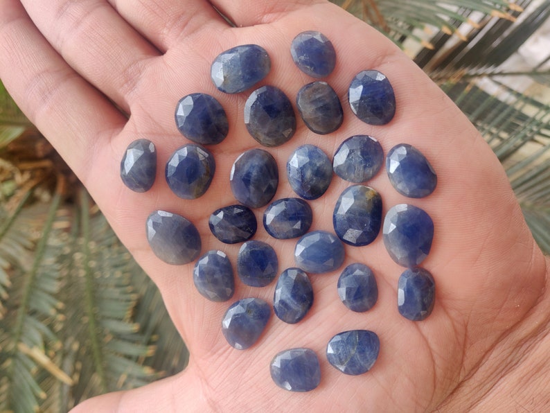 4 Pieces Natural Madagascar Blue Sapphire Irregular Oval Shape - Etsy