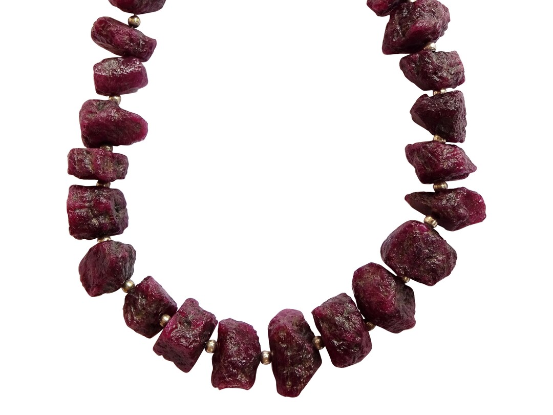 15 Pieces Natural Ruby Rough Nuggets, Raw Ruby Gemstone Beads, Natural Ruby Rough Gemstones (10 ...