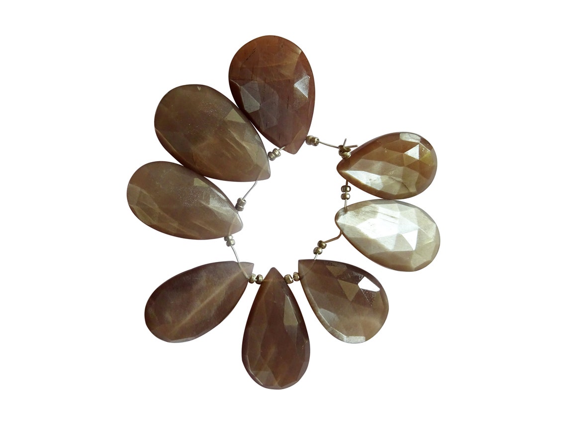 Coffee Moonstone Fancy Shaped Beads , Coffee Moonstone Fancy Briolettes ...