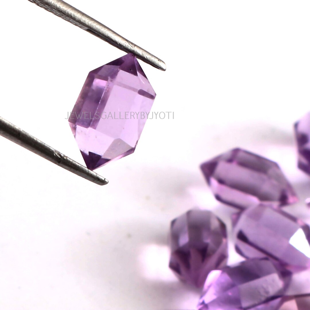 AAA Grade Natural Brazil Pink Amethyst Double Pointed Shape Bullets ...