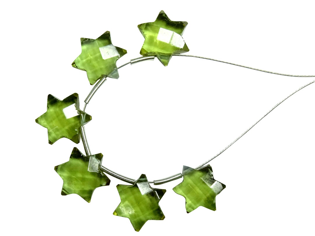6 Pieces Rare Color Change Alexandrite Hydro Quartz Faceted Stars ...