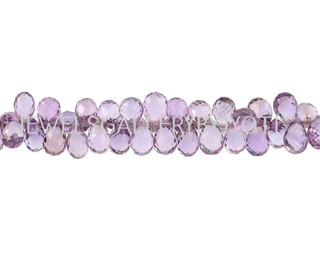 8 Inches Nice Quality Brazil Pink Amethyst Faceted Drops, Amethyst ...