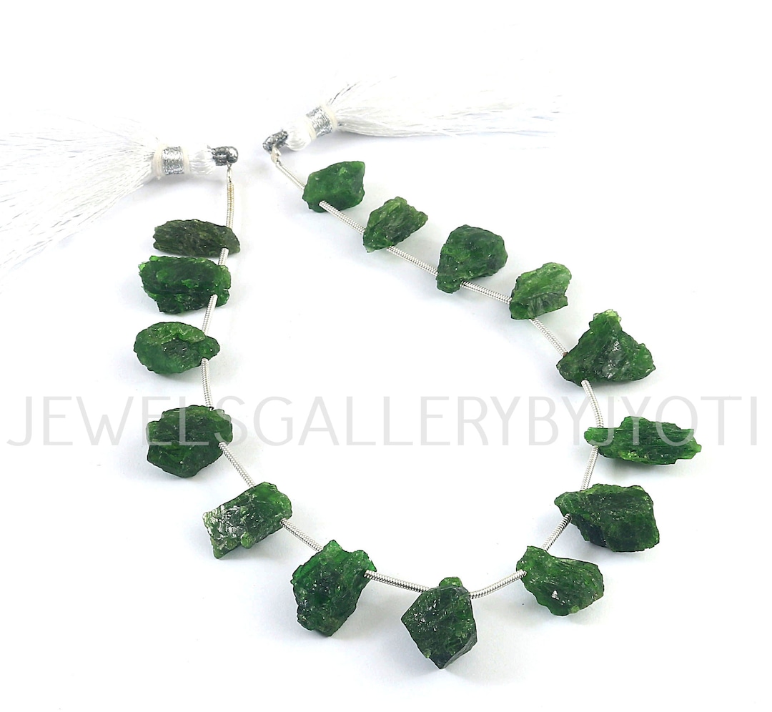 12 Pieces Natural Chrome Diopside Rough Nuggets, Chrome Diopside Rough ...