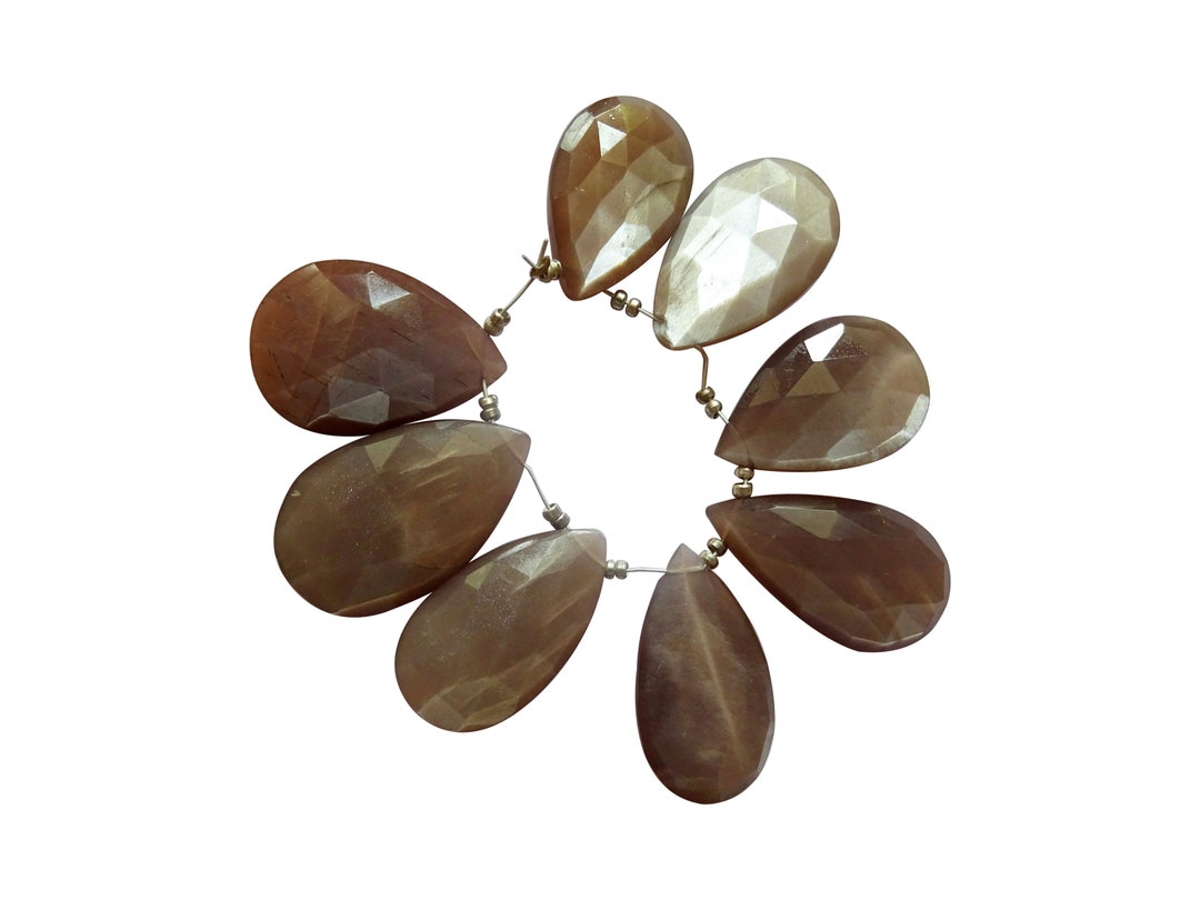 Coffee Moonstone Fancy Shaped Beads , Coffee Moonstone Fancy Briolettes ...