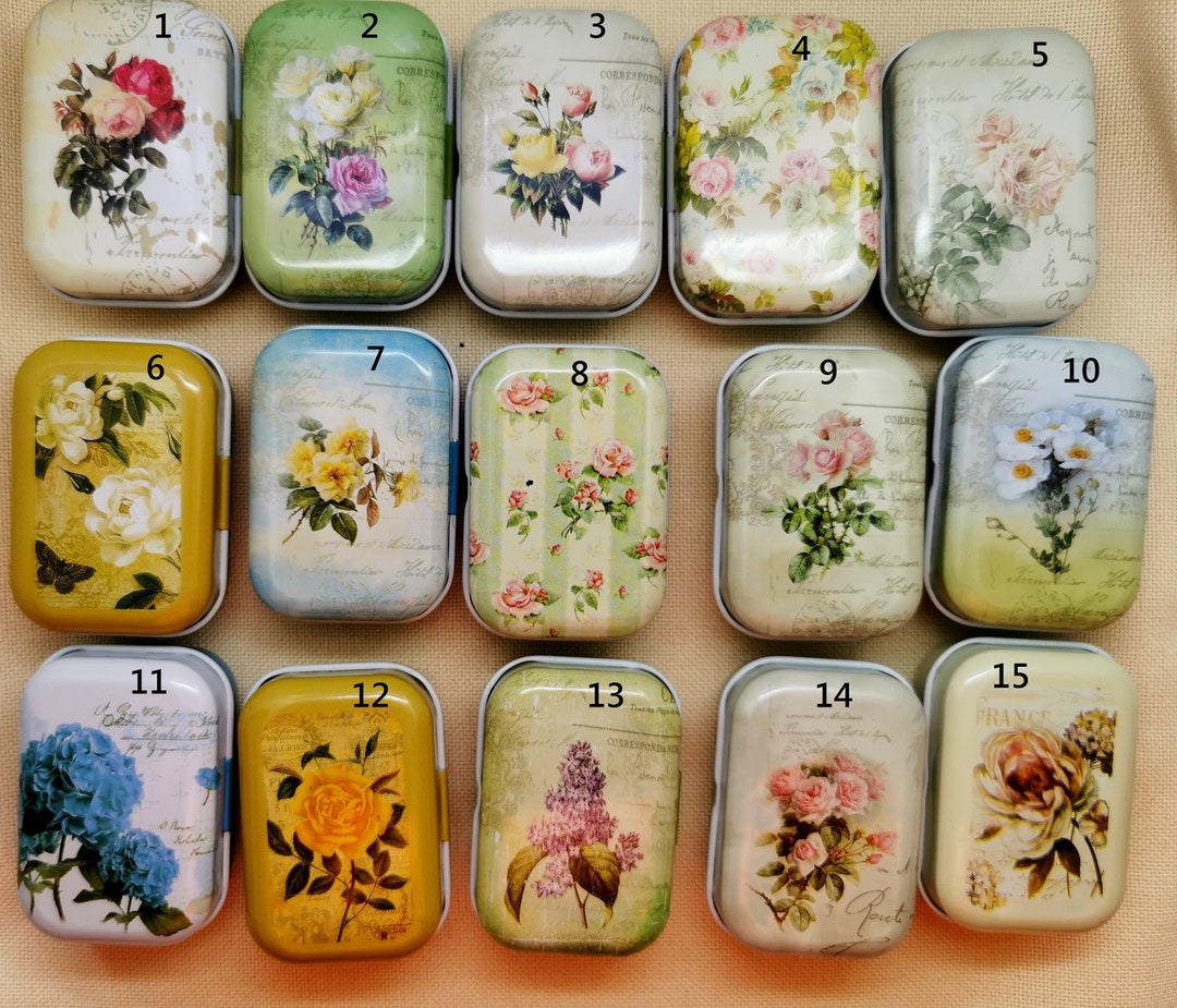 Needle Tin / Metal Box/pill Box/storage Tin/keepsake/ Knitting ...