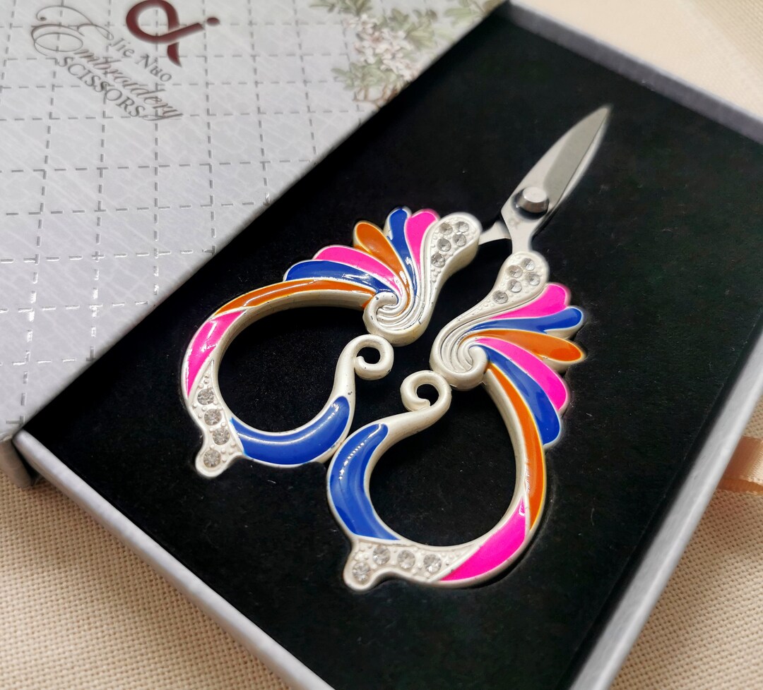 Vintage Scissors for Cross Stitch With Box - Etsy