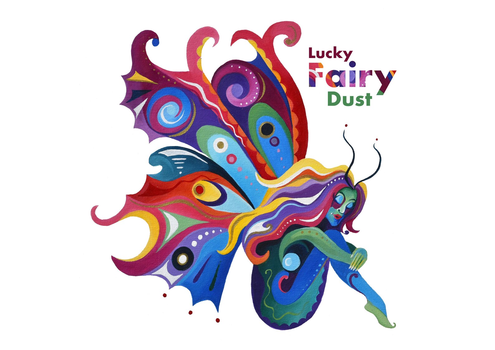 Mystical Colorido Lucky Fairy Dust Print / Kids Print / Niño's room ...