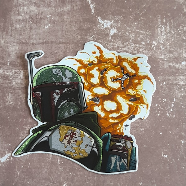 Boba Fett Stickers - Etsy