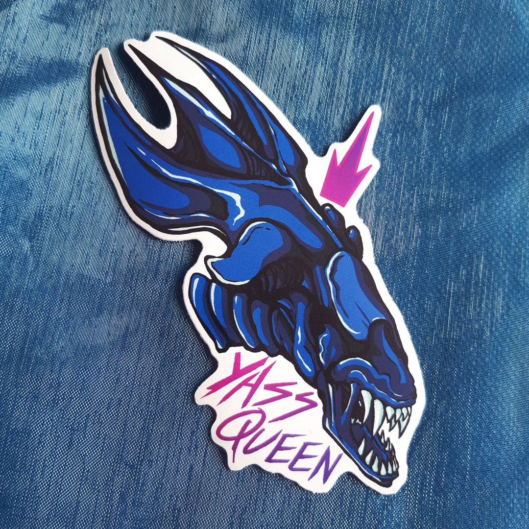 Yass Queen Vinyl Diecut Alien Queen Xenomorph Sticker - Etsy