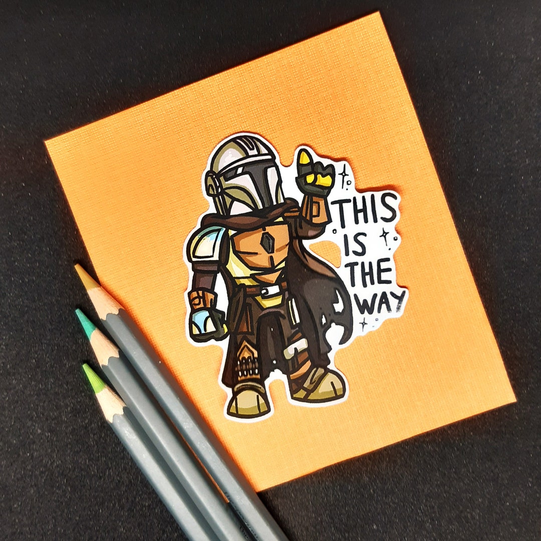 This is the Way Mandalorian Sticker Vinyl Diecut Star Wars Sticker - Etsy