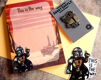 Mandalorian this is the Way Star Wars Style Pin - Etsy