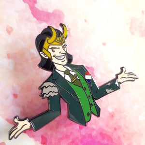 Loki Enamel Pin - "trust Me" - Gunmetal Plated 3'' Wide Pin - Etsy