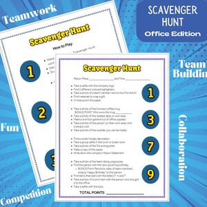 Printable Group Activity Bundle - 6 Games | Office Team Building Staff ...