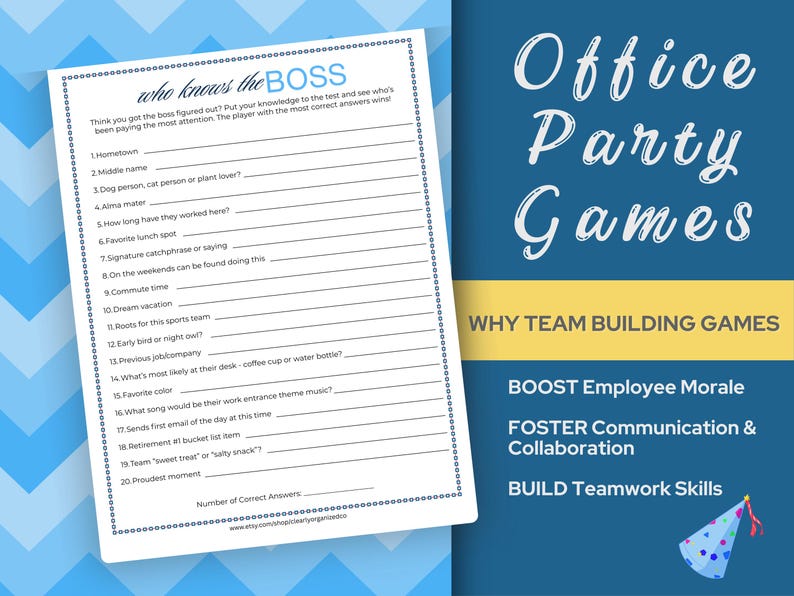 Printable Ice Breaker Games and Office Team Building Activities for ...