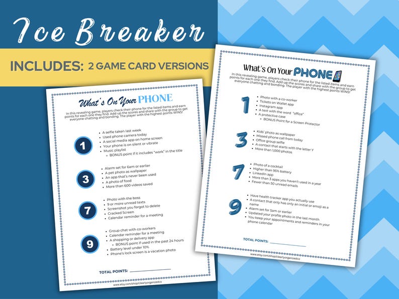What's on Your Phone - Team Building Game: Office Party Icebreaker ...