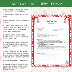 Christmas Guessing Game Printable for Adults and Teens - Holiday Party ...