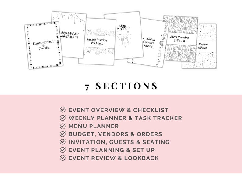 Printable Event Planner Bundle | Complete Party Planning Kit ...